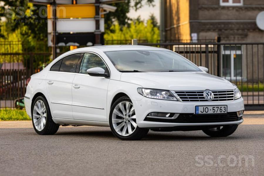 Белый Фольксваген CC / Passat CC 2014 в Елгава, объемом двигателя 2.00 л и пробегом 217 тыс. км за 9500 €, фото 4 на AUTOMOTO.COM.LV