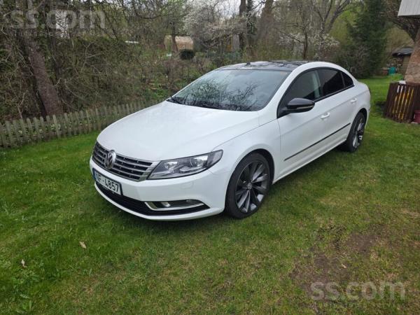 White Volkswagen CC / Passat CC 2012 in Riga, with an engine capacity of 2.00 L and mileage of 233 thousand km for 5000 €, photo 1 on AUTOMOTO.COM.LV