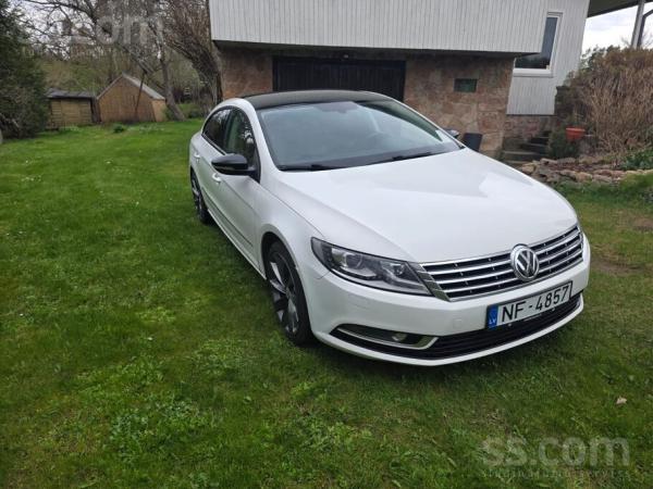 White Volkswagen CC / Passat CC 2012 in Riga, with an engine capacity of 2.00 L and mileage of 233 thousand km for 5000 €, photo 2 on AUTOMOTO.COM.LV
