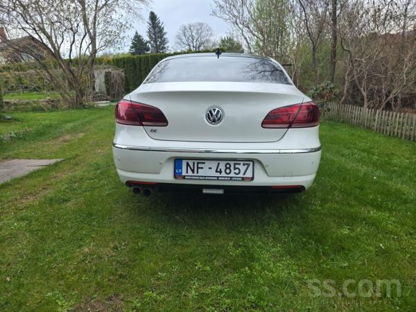 White Volkswagen CC / Passat CC 2012 in Riga, with an engine capacity of 2.00 L and mileage of 233 thousand km for 5000 €, photo 6 on AUTOMOTO.COM.LV