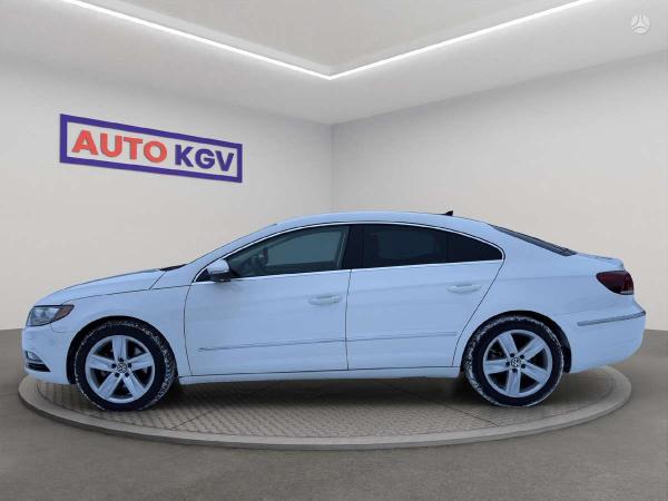 White Volkswagen CC / Passat CC 2013 in Kaunas, with an engine capacity of 2.00 L and mileage of 221 thousand km for 8499 €, photo 2 on AUTOMOTO.COM.LV