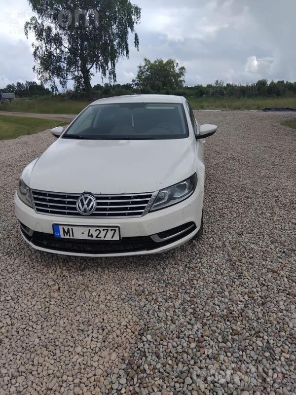 White Volkswagen CC / Passat CC 2013 in Kuldiga, with an engine capacity of 2.00 L and mileage of 357 thousand km for 4500 €, photo 1 on AUTOMOTO.COM.LV