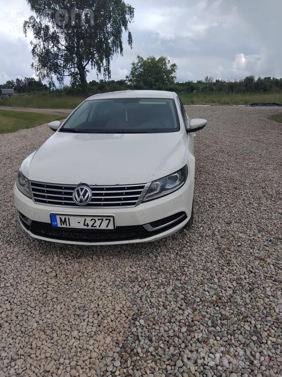 White Volkswagen CC / Passat CC 2013 in Kuldiga, with an engine capacity of 2.00 L and mileage of 357 thousand km for 4500 €, photo 1 on AUTOMOTO.COM.LV