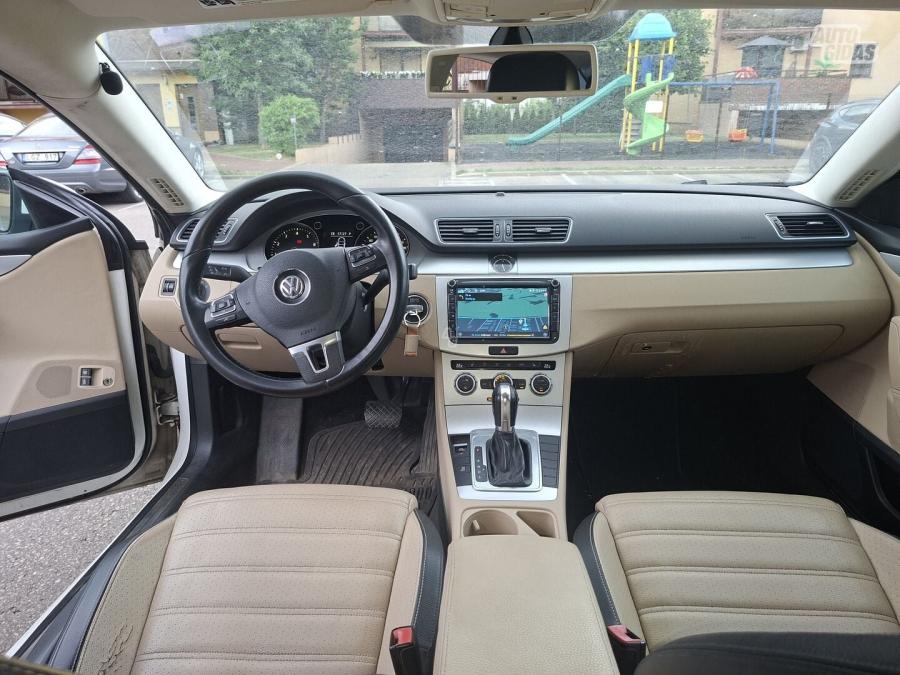 White Volkswagen CC / Passat CC 2013 in Vilnius, with an engine capacity of 2.00 L and mileage of 170 thousand km for 6700 €, photo 11 on AUTOMOTO.COM.LV