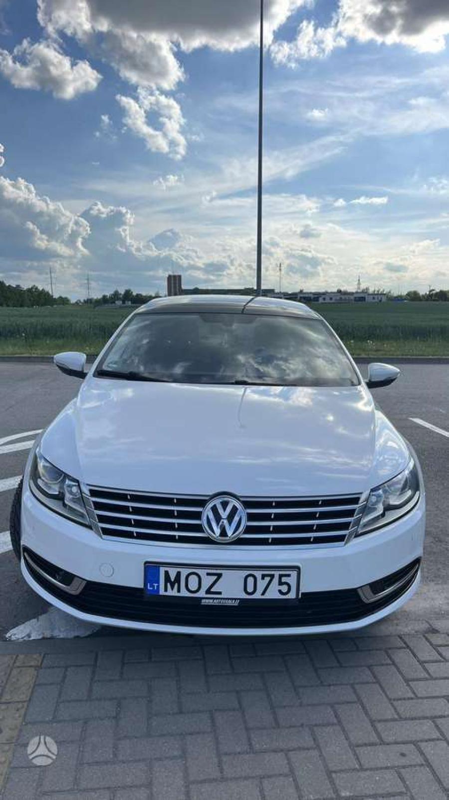 White Volkswagen CC / Passat CC 2014 in Siauliai, with an engine capacity of 1.97 L and mileage of 253 thousand km for 7400 €, photo 20 on AUTOMOTO.COM.LV