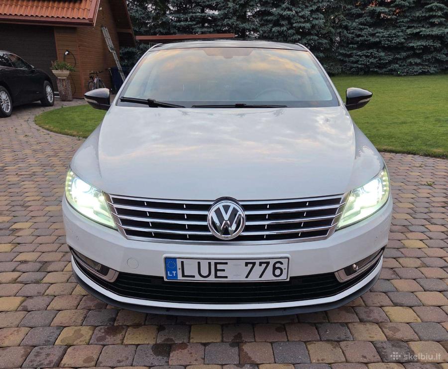Белый Фольксваген CC / Passat CC 2016 в Пренай, объемом двигателя 2.00 л и пробегом 168 тыс. км за 9700 €, фото 1 на AUTOMOTO.COM.LV