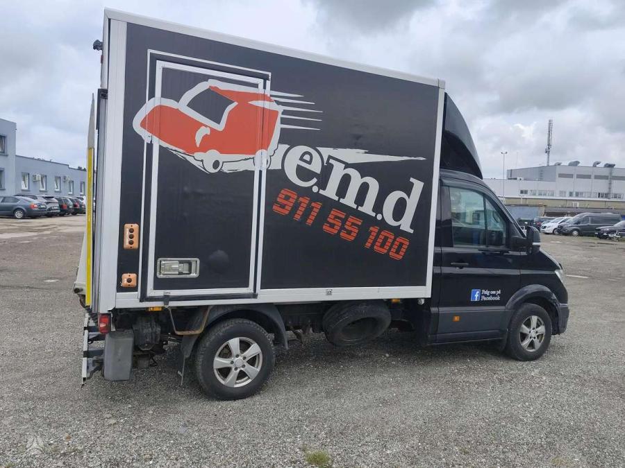 Melns Volkswagen Crafter 2020 Klaipėda, ar dzinēja tilpumu 1.97 L un nobraukumu 366 tūkst. km par 14900 €, foto 8 vietnē AUTOMOTO.COM.LV