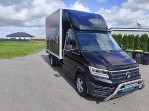 Black Volkswagen Crafter 2020 in Klaipeda, with an engine capacity of 1.97 L and mileage of 363 thousand km for 10900 €, photo 1 on AUTOMOTO.COM.LV
