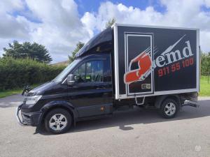 Black Volkswagen Crafter 2020 in Klaipeda, with an engine capacity of 1.97 L and mileage of 363 thousand km for 10900 €, photo 14 on AUTOMOTO.COM.LV
