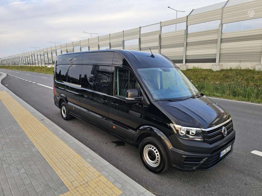Black Volkswagen Crafter 2021 in Marijampole, with an engine capacity of 2.00 L and mileage of 170 thousand km for 18900 €, photo 17 on AUTOMOTO.COM.LV