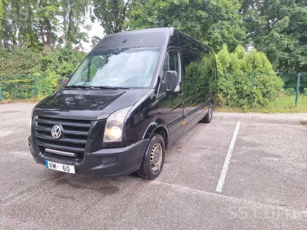 Black Volkswagen Crafter 2010 in Riga, with an engine capacity of 2.50 L and mileage of 404 thousand km for 4800 €, photo 1 on AUTOMOTO.COM.LV