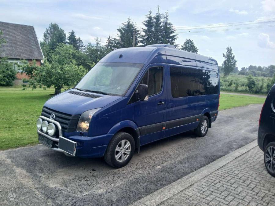 Blue Volkswagen Crafter 2014 in Rokiskis, with an engine capacity of 2.00 L and mileage of 500 thousand km for 7199 €, photo 1 on AUTOMOTO.COM.LV
