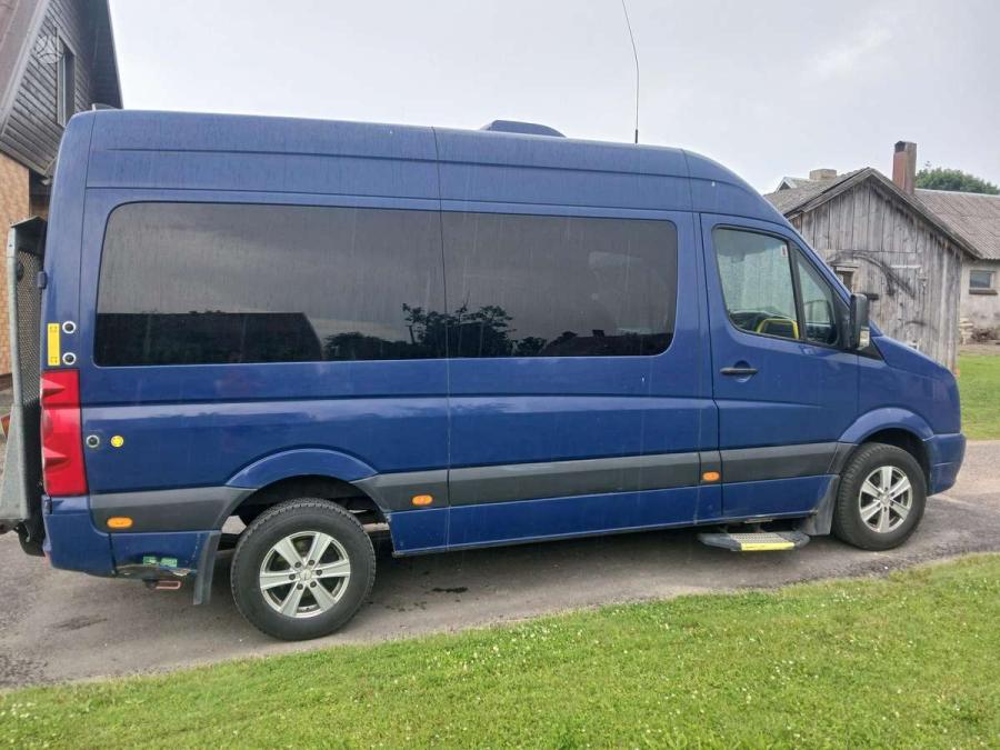 Blue Volkswagen Crafter 2014 in Rokiskis, with an engine capacity of 2.00 L and mileage of 500 thousand km for 7199 €, photo 9 on AUTOMOTO.COM.LV