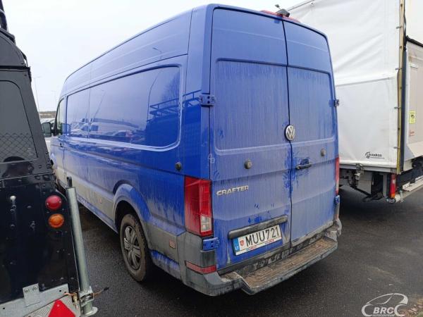 Blue Volkswagen Crafter 2020 in Avizieniai, with an engine capacity of 2.00 L and mileage of 311 thousand km for 9400 €, photo 5 on AUTOMOTO.COM.LV