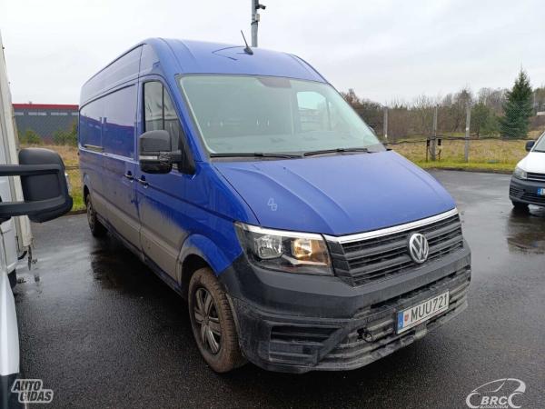 Blue Volkswagen Crafter 2020 in Avizieniai, with an engine capacity of 2.00 L and mileage of 311 thousand km for 9400 €, photo 7 on AUTOMOTO.COM.LV