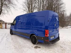 Blue Volkswagen Crafter 2023 in Taurage, with an engine capacity of 1.97 L and mileage of 212 thousand km for 17606 €, photo 4 on AUTOMOTO.COM.LV