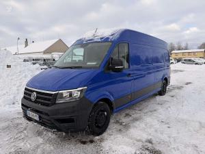 Blue Volkswagen Crafter 2023 in Taurage, with an engine capacity of 1.97 L and mileage of 212 thousand km for 17364 €, photo  on AUTOMOTO.COM.LV