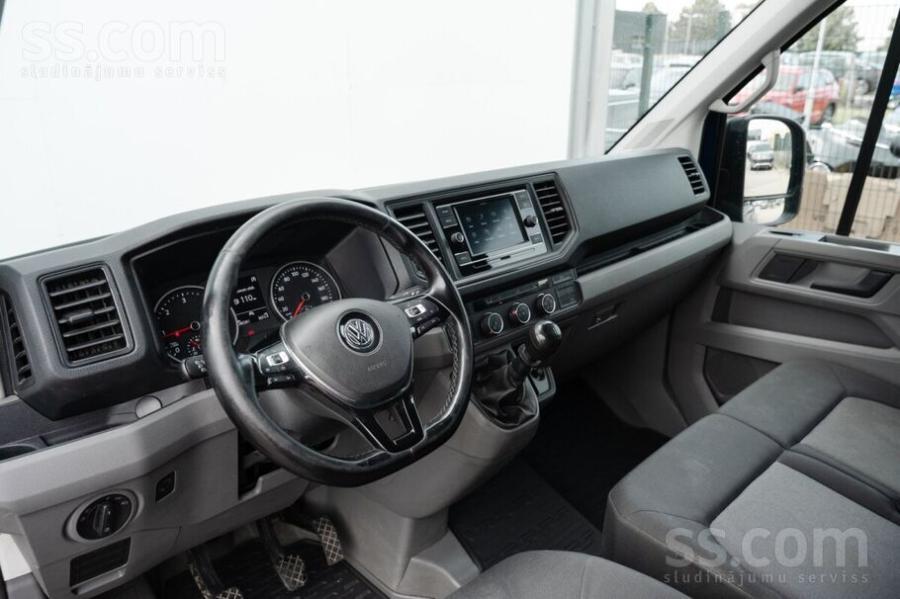 Blue Volkswagen Crafter 2020 in Riga, with an engine capacity of 2.00 L and mileage of 280 thousand km for 12950 €, photo 17 on AUTOMOTO.COM.LV
