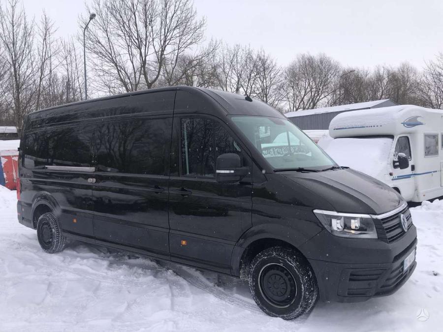 Brown Volkswagen Crafter 2021 in Klaipeda, with an engine capacity of 2.00 L and mileage of 211 thousand km for 13800 €, photo 2 on AUTOMOTO.COM.LV
