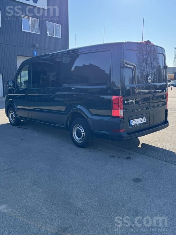 Green Volkswagen Crafter 2022 in Riga, with an engine capacity of 2.00 L and mileage of 180 thousand km for 25600 €, photo 4 on AUTOMOTO.COM.LV