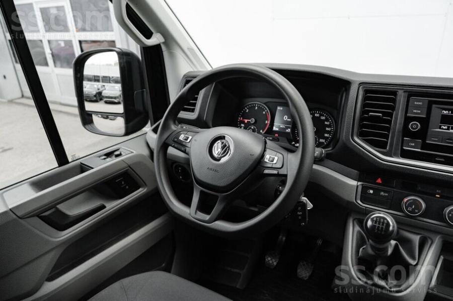 Green Volkswagen Crafter 2024 in Riga, with an engine capacity of 2.00 L and mileage of 58 thousand km for 34950 €, photo 17 on AUTOMOTO.COM.LV