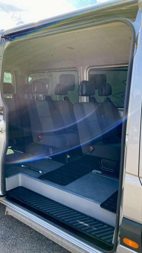 Grey Volkswagen Crafter 2013 in Marijampole, with an engine capacity of 1.97 L and mileage of 442 thousand km for 11950 €, photo 8 on AUTOMOTO.COM.LV
