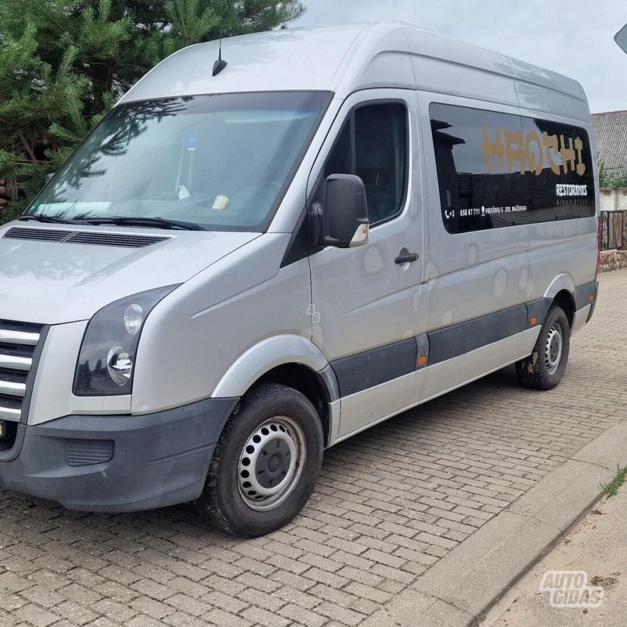 Grey Volkswagen Crafter 2006 in Mazeikiai, with an engine capacity of 2.50 L and mileage of 310 thousand km for 4999 €, photo 1 on AUTOMOTO.COM.LV