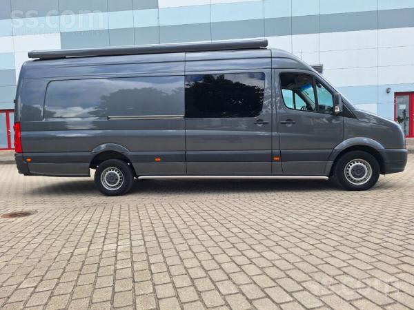 Grey Volkswagen Crafter 2017 in Valka, with an engine capacity of 2.00 L and mileage of 231 thousand km for 15400 €, photo 2 on AUTOMOTO.COM.LV