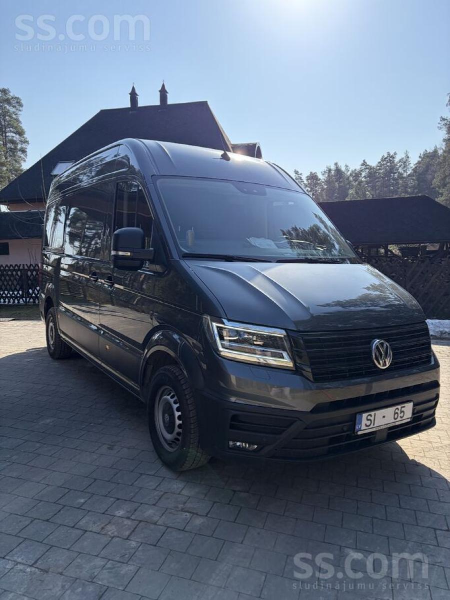 Pelēks Volkswagen Crafter 2019 Rīga, ar dzinēja tilpumu 2.00 L un nobraukumu 120 tūkst. km par 28900 €, foto 3 vietnē AUTOMOTO.COM.LV