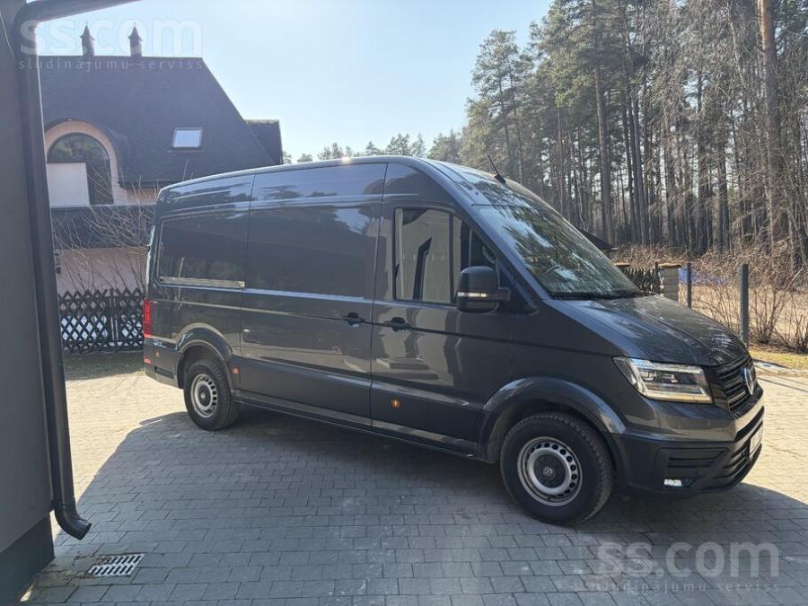 Pelēks Volkswagen Crafter 2019 Rīga, ar dzinēja tilpumu 2.00 L un nobraukumu 120 tūkst. km par 28900 €, foto 4 vietnē AUTOMOTO.COM.LV