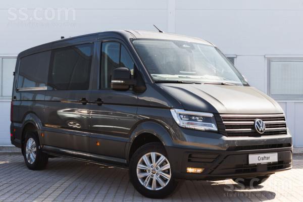 Pelēks Volkswagen Crafter 2026 Ventspils, ar dzinēja tilpumu 2.00 L un nobraukumu 0 tūkst. km par 62500 €, foto 1 vietnē AUTOMOTO.COM.LV