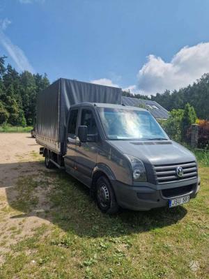 Grey Volkswagen Crafter 2015 in Vilnius, with an engine capacity of 2.00 L and mileage of 165 thousand km for 14520 €, photo  on AUTOMOTO.COM.LV