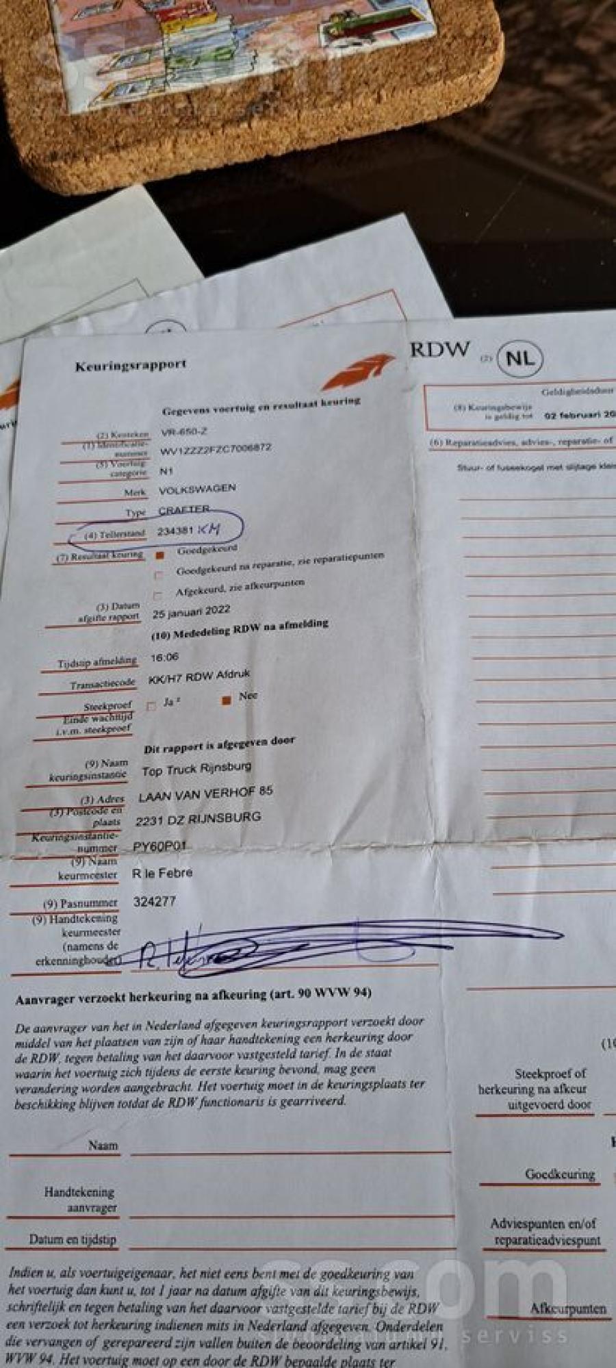 Фольксваген Крафтер 2012 в Рига, объемом двигателя 2.00 л и пробегом 245 тыс. км за 8900 €, фото 24 на AUTOMOTO.COM.LV