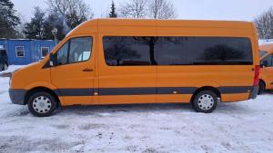 Orange Volkswagen Crafter 2015 in Marijampole, with an engine capacity of 2.00 L and mileage of 166 thousand km for 14500 €, photo  on AUTOMOTO.COM.LV