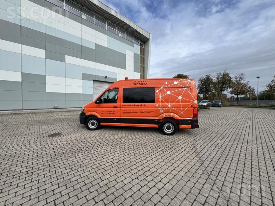 Orange Volkswagen Crafter 2017 in Dobele, with an engine capacity of 2.00 L and mileage of 128 thousand km for 19965 €, photo 12 on AUTOMOTO.COM.LV
