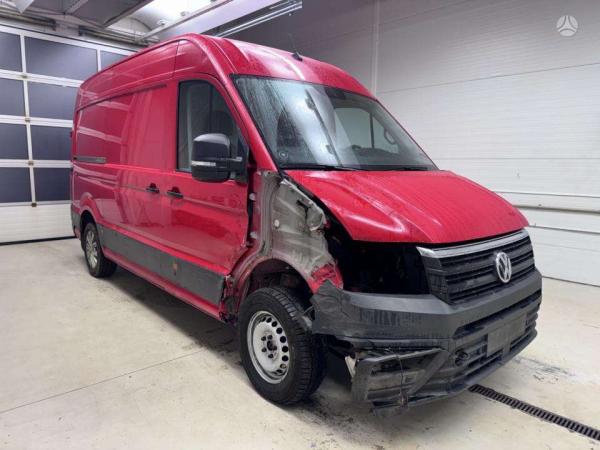 Sarkans Volkswagen Crafter 2020 Radviliškis, ar dzinēja tilpumu 1.97 L un nobraukumu 195 tūkst. km par 12039 €, foto 3 vietnē AUTOMOTO.COM.LV