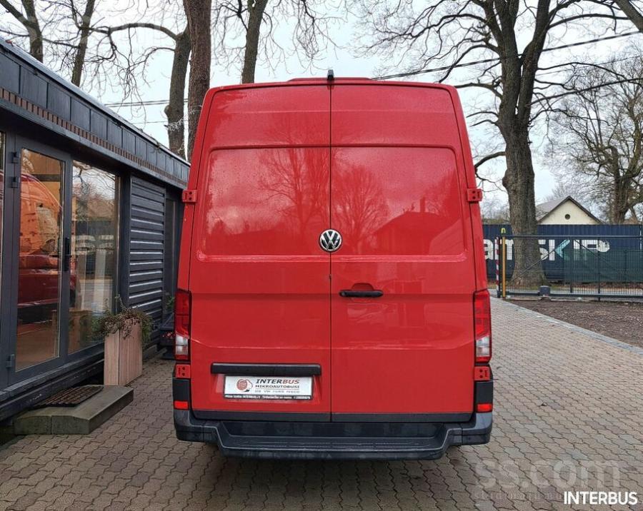Red Volkswagen Crafter 2020 in Riga, with an engine capacity of 2.00 L and mileage of 0 thousand km for 20449 €, photo 3 on AUTOMOTO.COM.LV