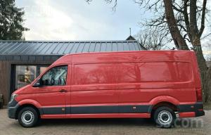 Red Volkswagen Crafter 2020 in Riga, with an engine capacity of 2.00 L and mileage of 0 thousand km for 20449 €, photo 10 on AUTOMOTO.COM.LV