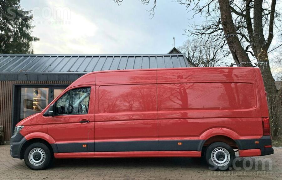 Red Volkswagen Crafter 2020 in Riga, with an engine capacity of 2.00 L and mileage of 0 thousand km for 20449 €, photo 10 on AUTOMOTO.COM.LV