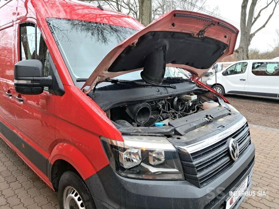 Red Volkswagen Crafter 2020 in Riga, with an engine capacity of 2.00 L and mileage of 0 thousand km for 20449 €, photo 19 on AUTOMOTO.COM.LV