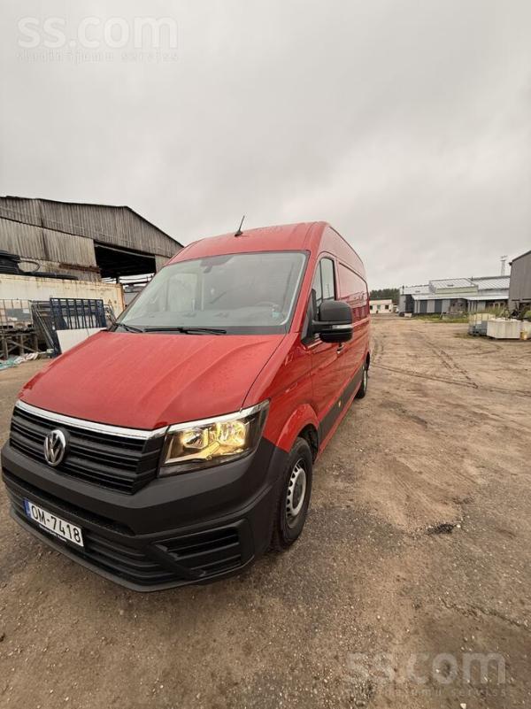 Sarkans Volkswagen Crafter 2023 Rīga, ar dzinēja tilpumu 2.00 L un nobraukumu 24 tūkst. km par 33800 €, foto 1 vietnē AUTOMOTO.COM.LV