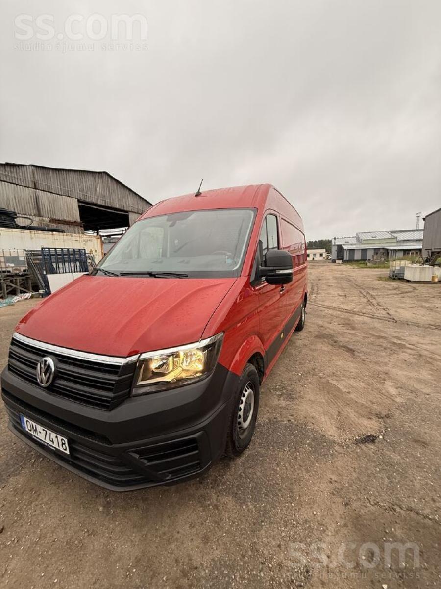 Sarkans Volkswagen Crafter 2023 Rīga, ar dzinēja tilpumu 2.00 L un nobraukumu 24 tūkst. km par 33800 €, foto 1 vietnē AUTOMOTO.COM.LV