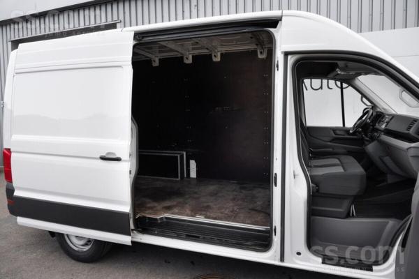 White Volkswagen Crafter 2023 in Riga, with an engine capacity of 2.00 L and mileage of 88 thousand km for 28500 €, photo 7 on AUTOMOTO.COM.LV