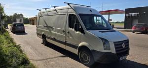 White Volkswagen Crafter 2009 in Sakiai, with an engine capacity of 2.50 L and mileage of 446 thousand km for 3400 €, photo 4 on AUTOMOTO.COM.LV