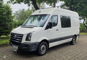 Balts Volkswagen Crafter 2009 Viļņa, ar dzinēja tilpumu 2.50 L un nobraukumu 350 tūkst. km par 2200 €, foto  vietnē AUTOMOTO.COM.LV
