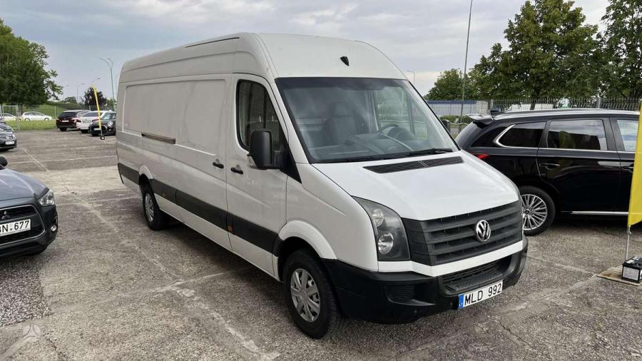 White Volkswagen Crafter 2013 in Klaipeda, with an engine capacity of 1.97 L and mileage of 174 thousand km for 8500 €, photo 1 on AUTOMOTO.COM.LV