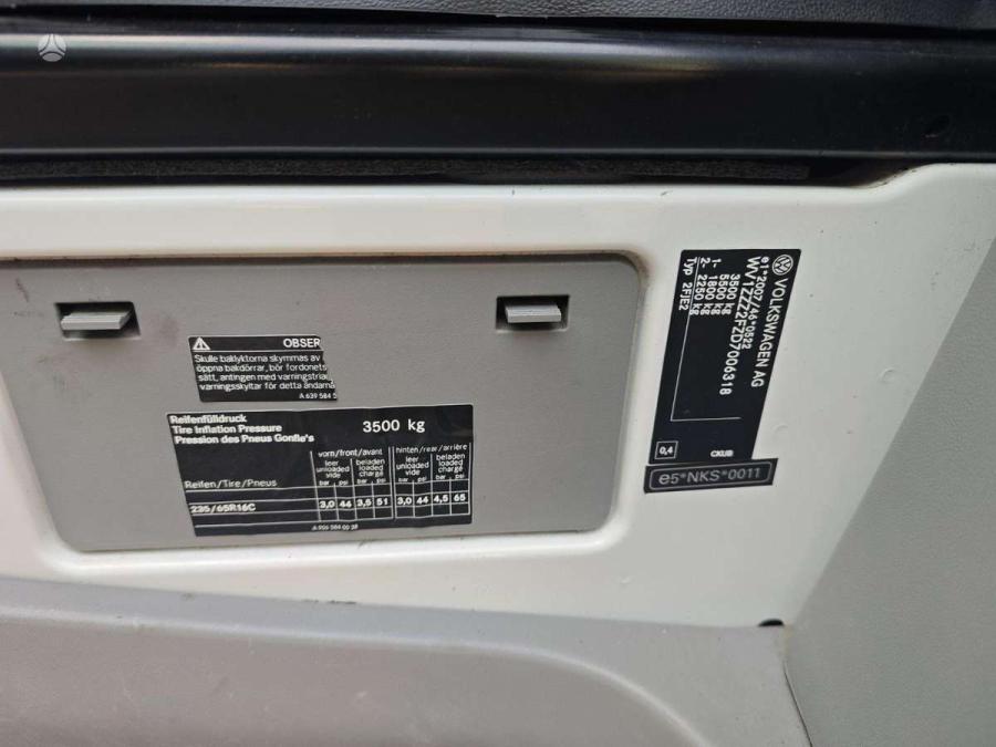 Balts Volkswagen Crafter 2013 Kretinga, ar dzinēja tilpumu 1.97 L un nobraukumu 198 tūkst. km par 9500 €, foto 14 vietnē AUTOMOTO.COM.LV