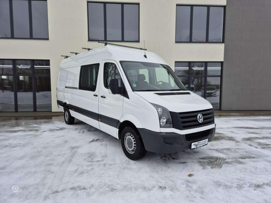 White Volkswagen Crafter 2014 in Marijampole, with an engine capacity of 1.97 L and mileage of 244 thousand km for 14500 €, photo 3 on AUTOMOTO.COM.LV