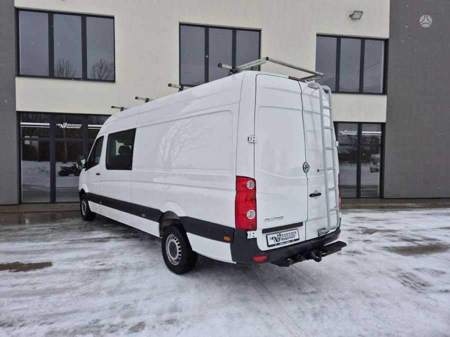 White Volkswagen Crafter 2014 in Marijampole, with an engine capacity of 1.97 L and mileage of 244 thousand km for 14500 €, photo 6 on AUTOMOTO.COM.LV
