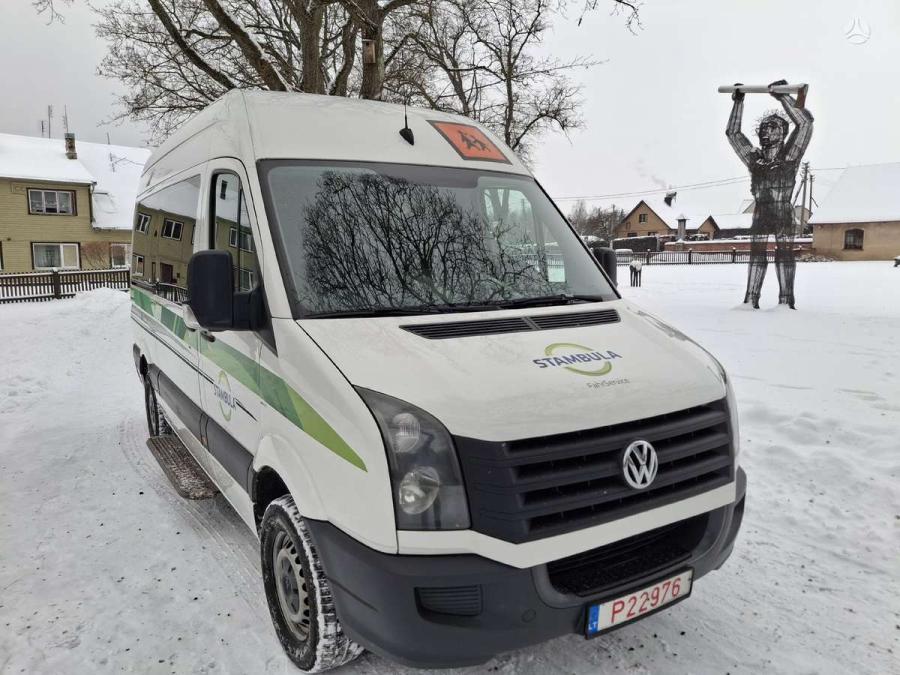 White Volkswagen Crafter 2016 in Jurbarkas, with an engine capacity of 2.00 L and mileage of 172 thousand km for 16800 €, photo 19 on AUTOMOTO.COM.LV